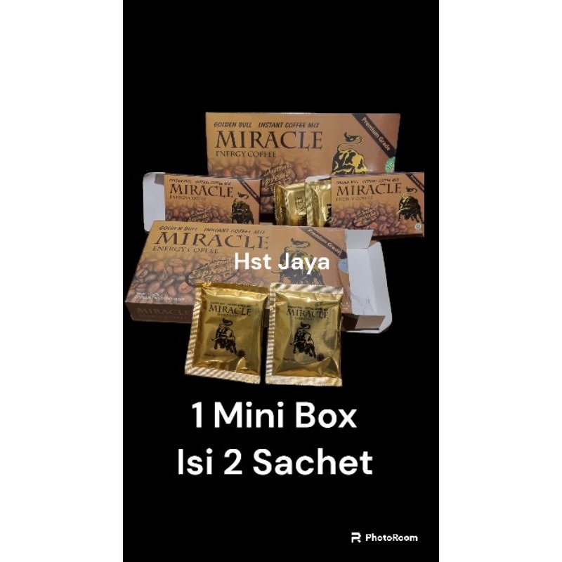 Jual DISTRIBUTOR MIRACLE COFFEE / KOPI MIRACLE / 1BOX isi 2 sachet ...