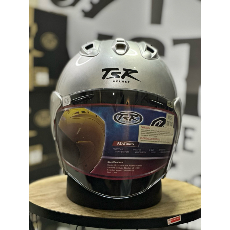 Jual Helm TSR VZ RAM Alumina Silver Solid/Polos | Shopee Indonesia