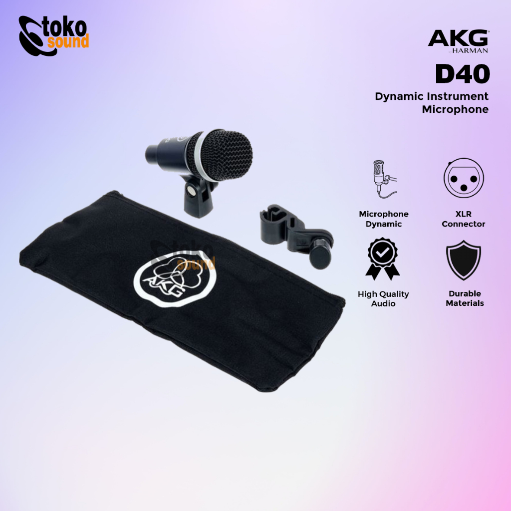 Jual AKG D40 - Professional Dynamic Instrument Microphone | Shopee ...
