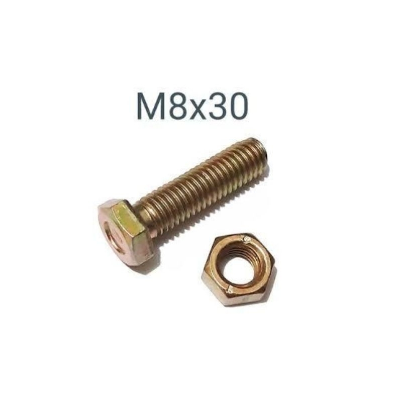 Jual Baut Mur M8 x 3cm (Baut 12) | Shopee Indonesia