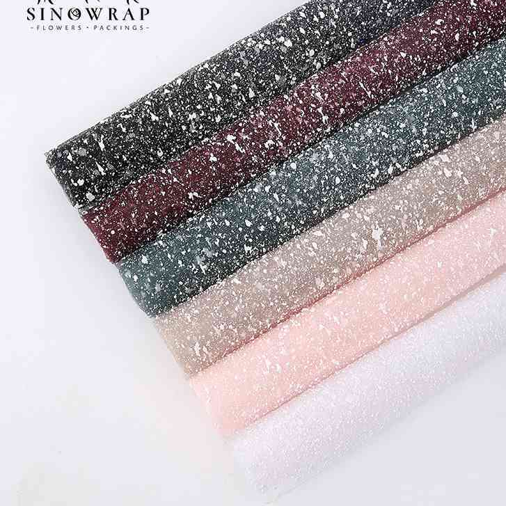 Jual Flower Wrapping Jaring Mesh Snow Tile Sparkling Net 50 cm - Korean ...