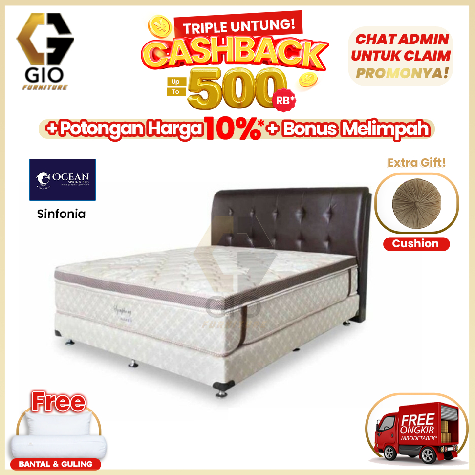 Jual Kasur Ocean Sinfonia / Ocean Springbed Sinfonia (Full Set Mattress ...