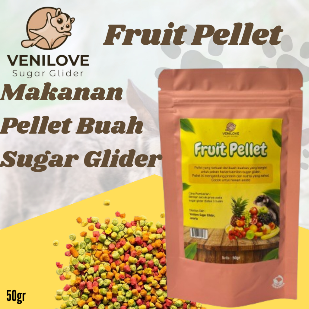 Jual VENILOVE Fruit Pellet / Extra Fooding Makanan Cemilan Sugar Glider ...