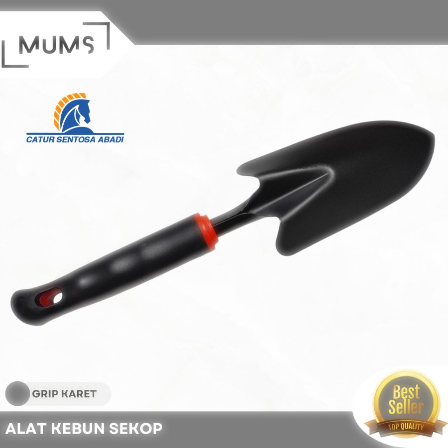 Jual CSA - Alat Kebun Sekop Tanaman Skop Gali Tanah Gagang Karet Trowel ...