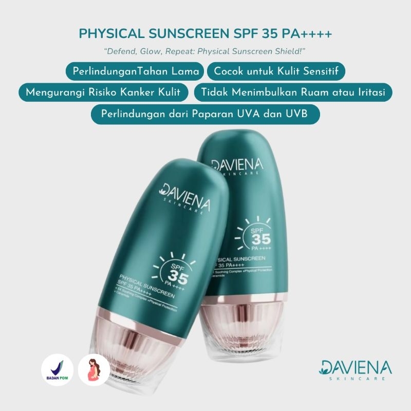 Jual DAVIENA SKINCARE SUNSCREEN SPF35 PA+++ COCOK UNTUK KULIT NORMAL ...