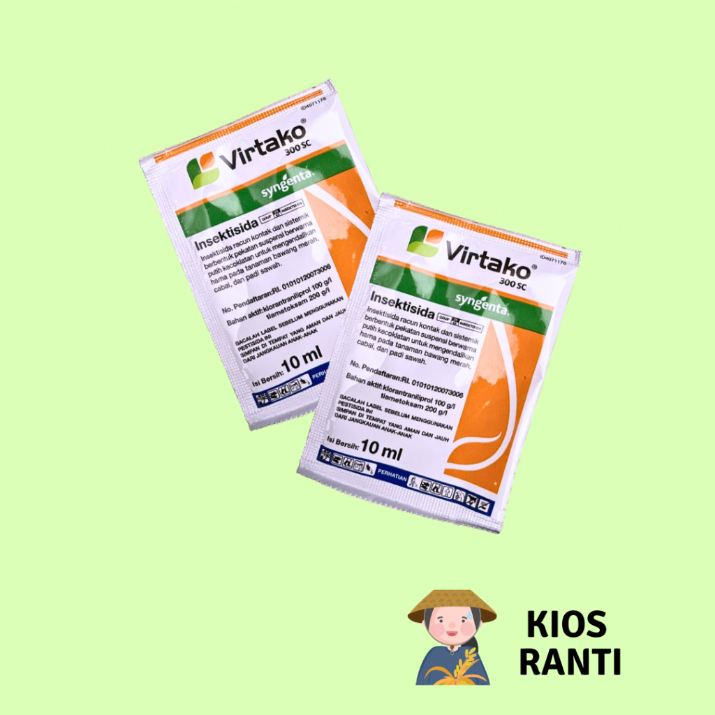 Jual INSEKTISIDA VIRTAKO 300 SC 10 ml Pengendali Hama Wereng & Ulat ...