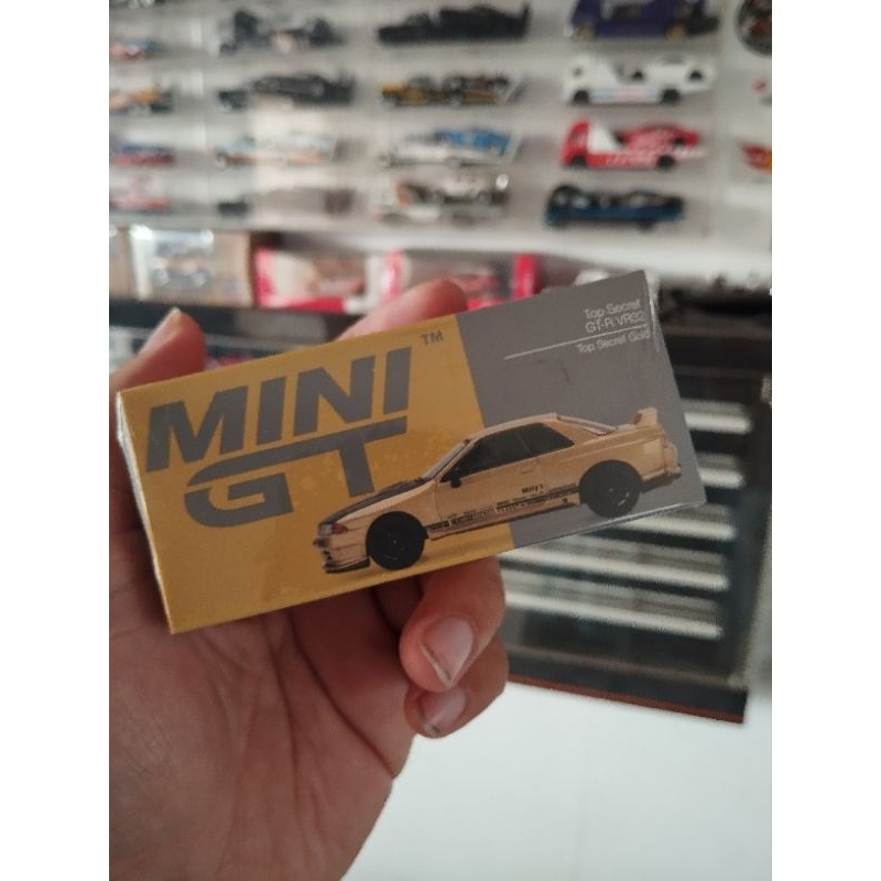 Jual mini gt GTR Skyline R32 top secret gold | Shopee Indonesia