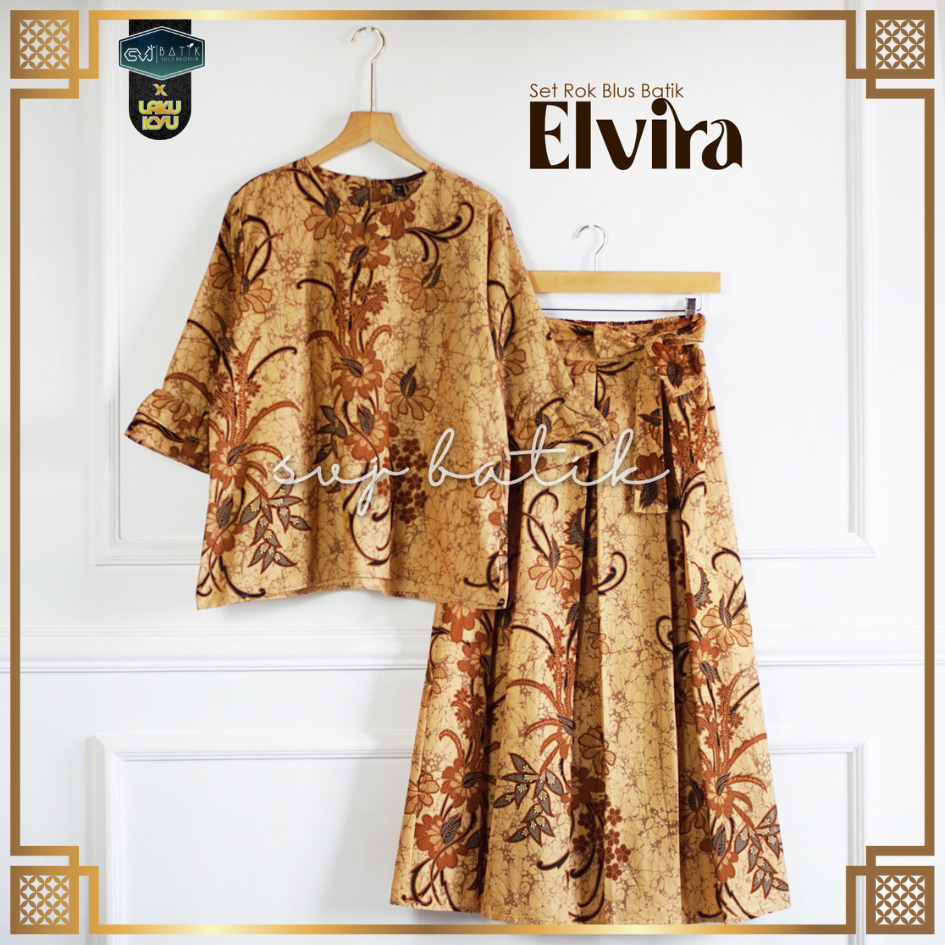 Jual SETELAN BATIK WANITA MODERN TERBARU SET ATASAN BAJU KONDANGAN ...