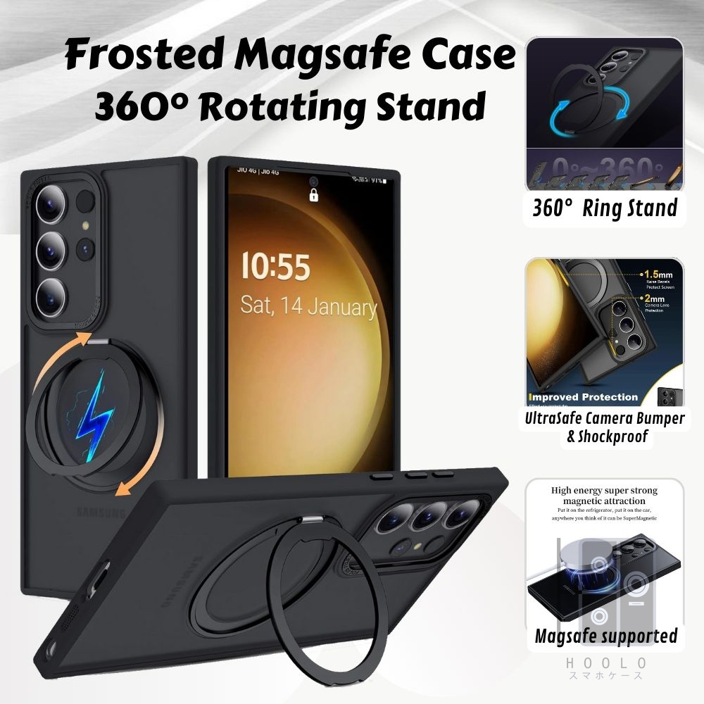 Jual FROSTED Case untuk Samsung Galaxy S24 Ultra Plus S23 5G Magsafe ...
