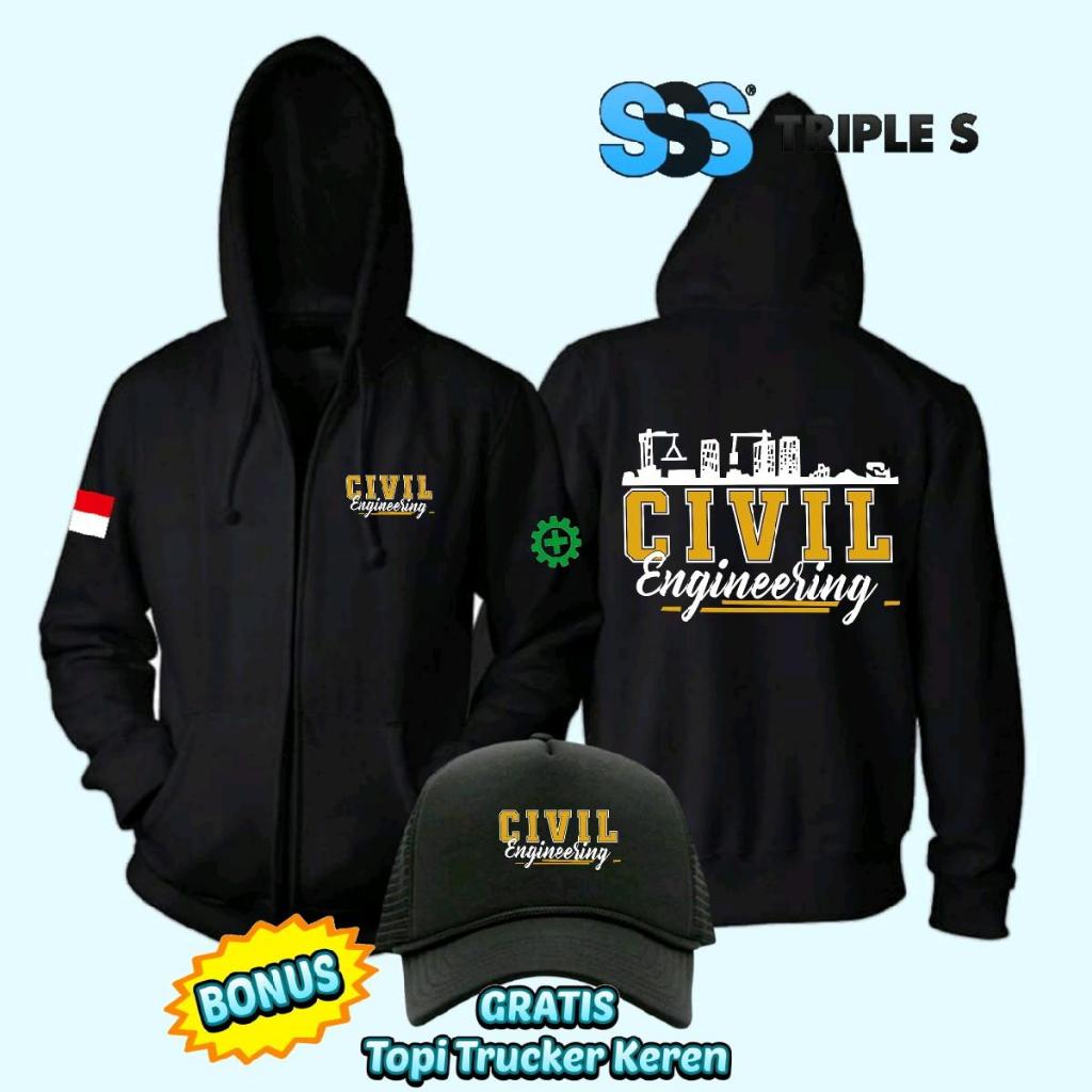 Jual JAKET RESLETING CIVIL ENGINEERING HOODIE ZIPPER TEKNIK SIPIL KEREN ...