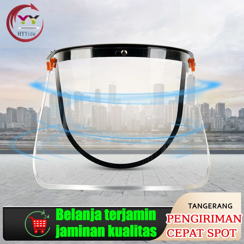 Jual Safety Face Shield Bracket Visor Untuk Helm Proyek/Clip Clap Visor ...