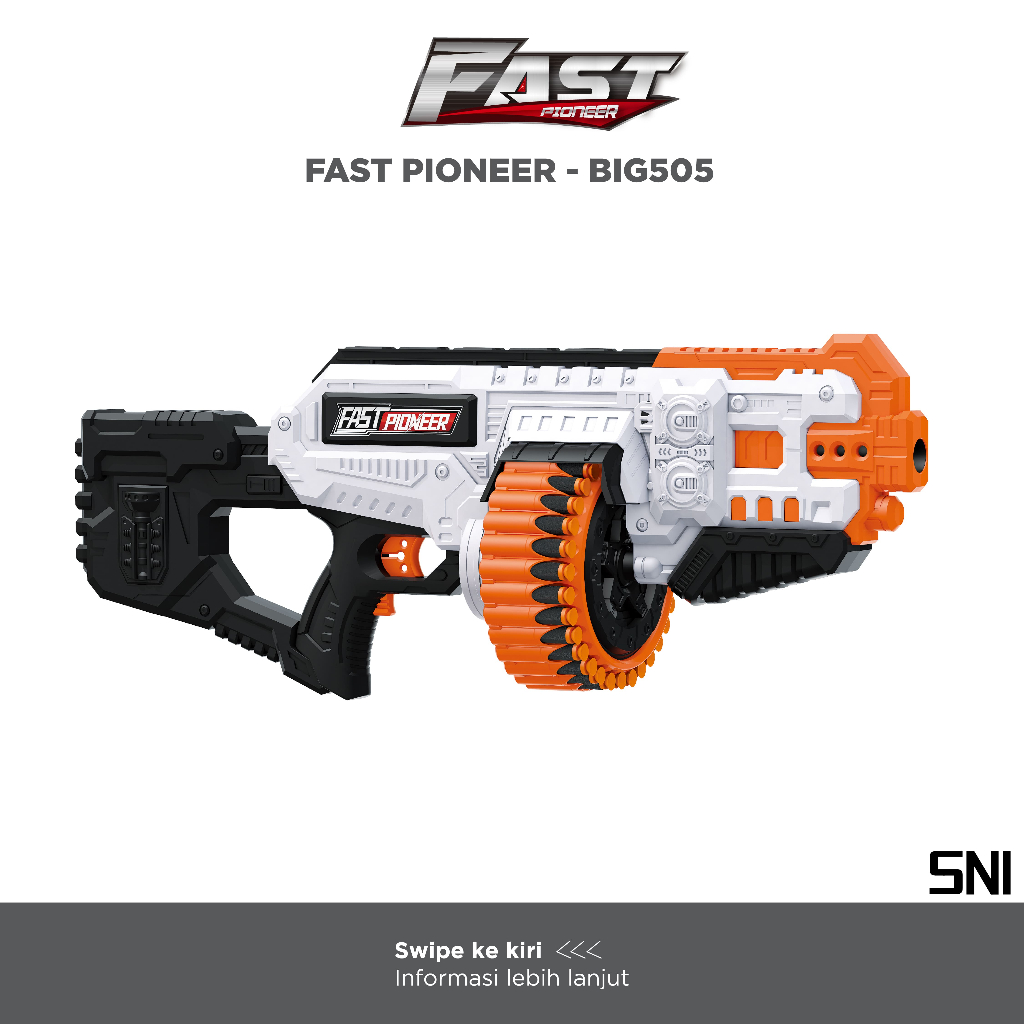 Jual Fast Pioneer - Machine Gun 48 Darts Mk46 Series / Mainan Tembak ...