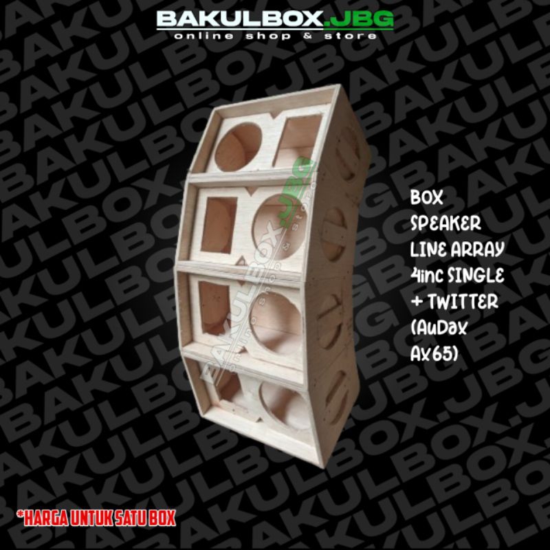 Jual BOX LINE ARRAY 4inc SINGLE PLUS TWEETER KOTAK AUDAX AX65 | Shopee ...