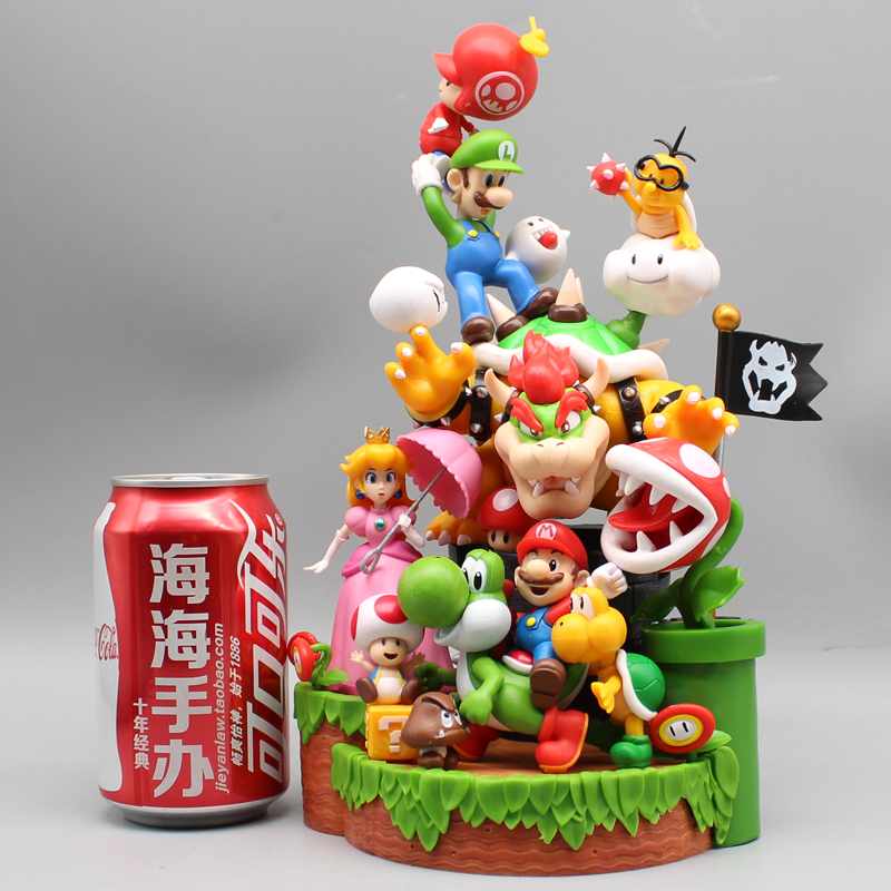 Jual [ Foto Asli ] Statue T-Studio Super Mario Bros Tower Family ...