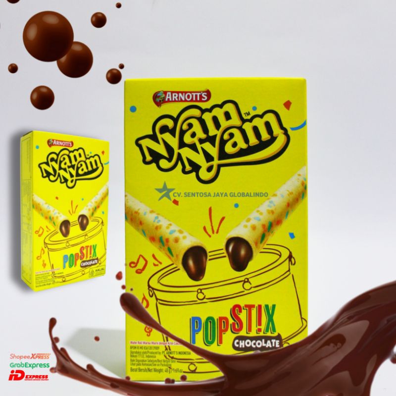 Jual Nyam-Nyam Pop Stix Chocolate 48gr | Arnott's | Shopee Indonesia