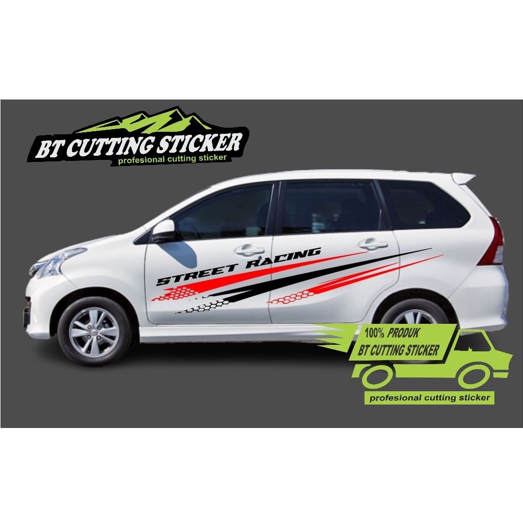 Jual AV128 sticker stiker mobil toyota avanza Stiker Avanza Lis Body ...