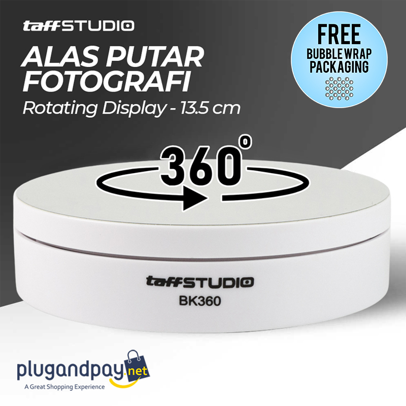 Jual Alas Foto Produk Putar Fotografi Rotating Display Stand Base 13.5cm Black White ...
