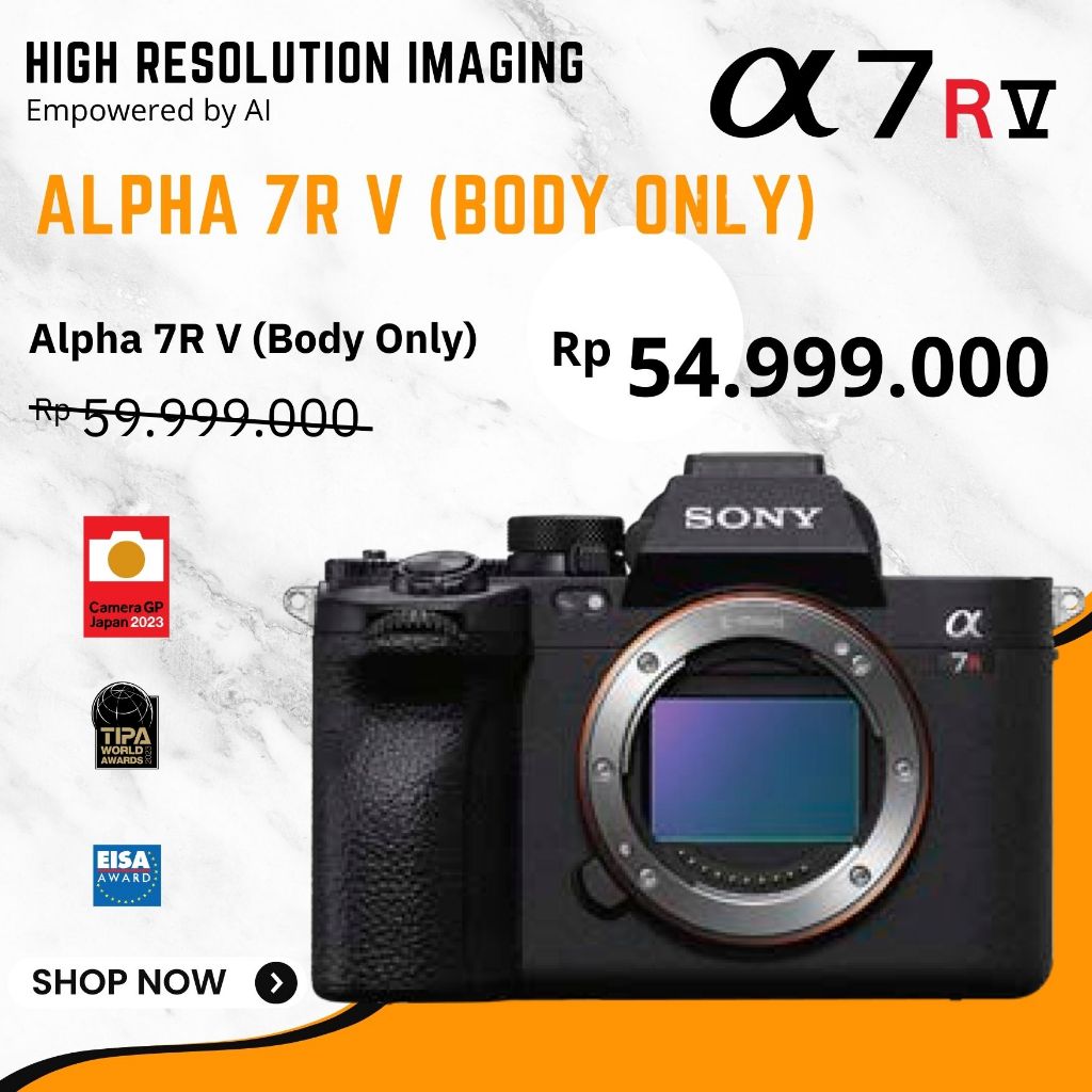 Jual Sony A7RV Sony a7R5 Sony A7R V Mirrorless Camera Body Only | Shopee Indonesia