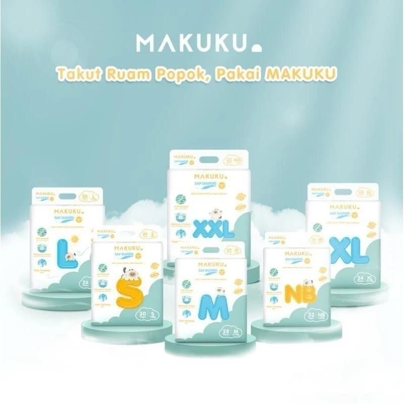 Jual MAKUKU Popok Bayi Comfort FIT Renceng Murah Banget | Shopee Indonesia