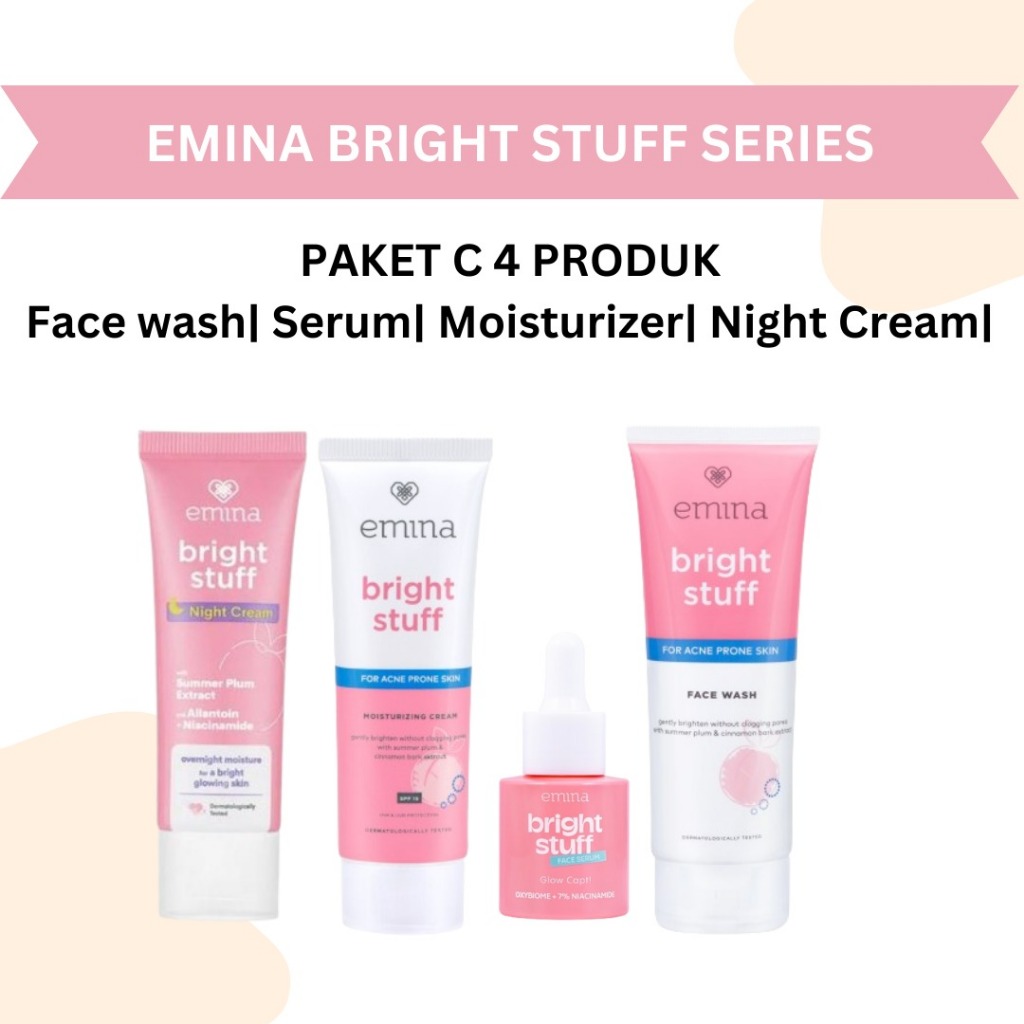 Jual EMINA PAKET BRIGHT STUFF SERIES | Shopee Indonesia