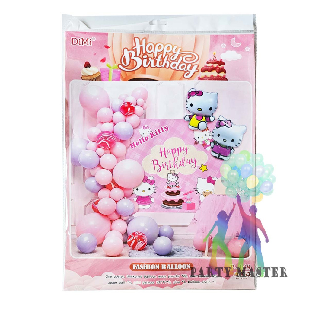 Jual Dekorasi paket ulang tahun anak set Hello Kitty Cinnamoroll Kuromi ...