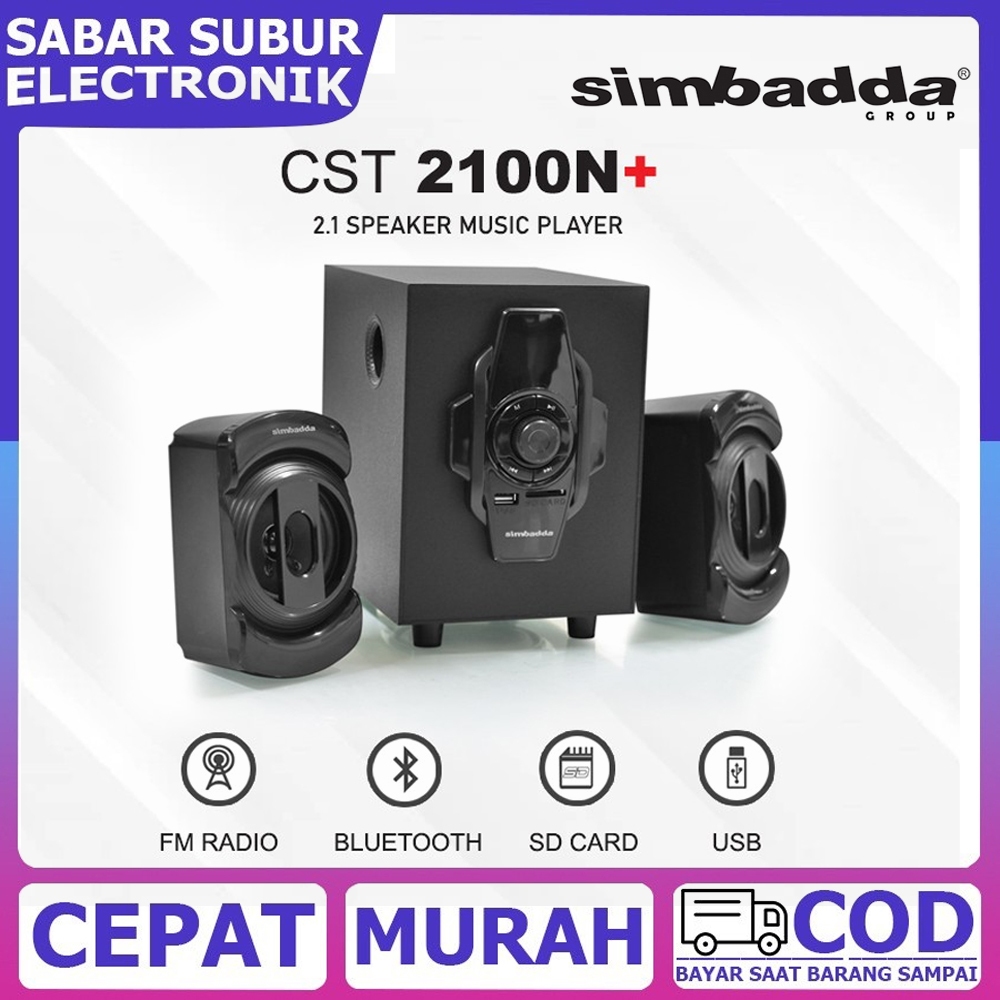 Jual Simbadda CST 2100N+ Speaker Bluetooth Subwoofer Bass Music Player ...