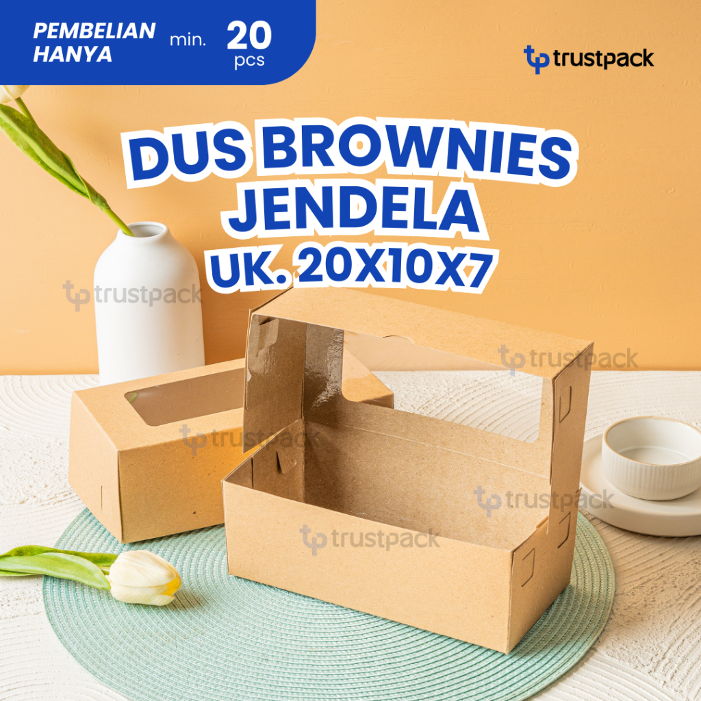 Jual Dus Mika Jendela 20x10x7 | Box Kue / Brownies | Mika Tebal Premium ...
