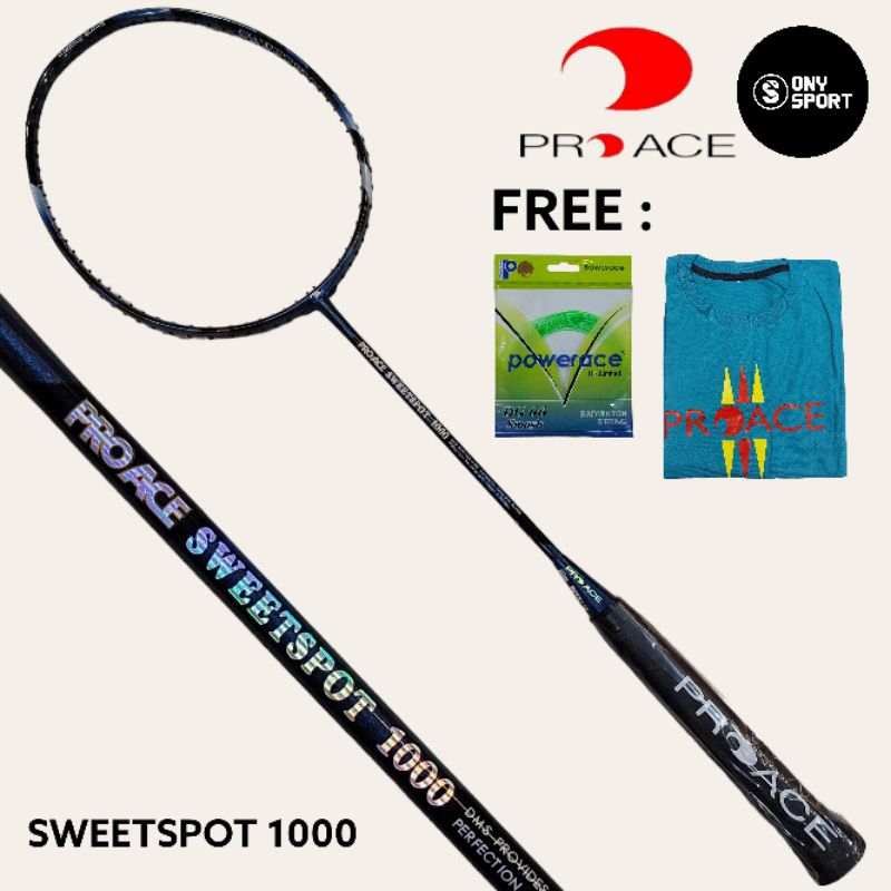 Jual RAKET PROACE BADMINTON SWEETSPOT 1000 NEW ORIGINAL TERBARU ...