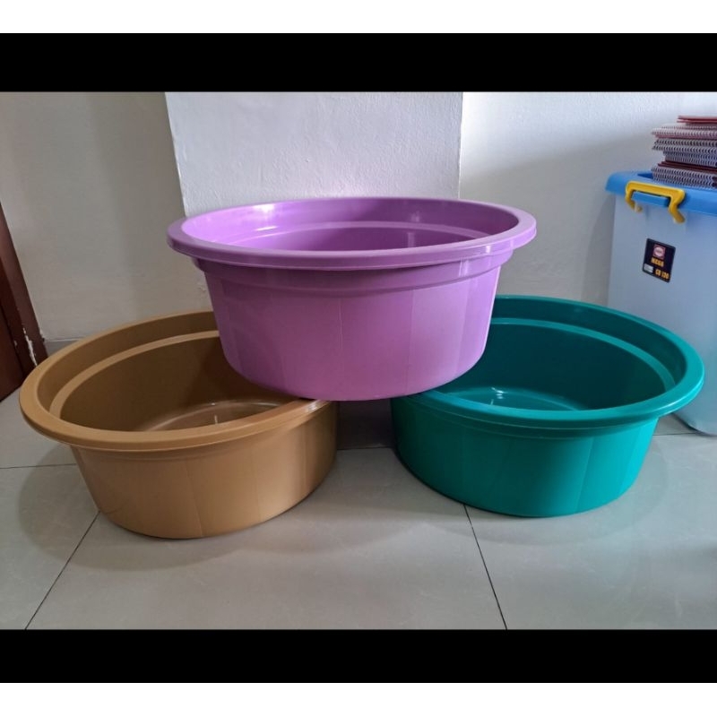 Jual Baskom Bak Bulat 24" Warna Pastel Ember | Shopee Indonesia