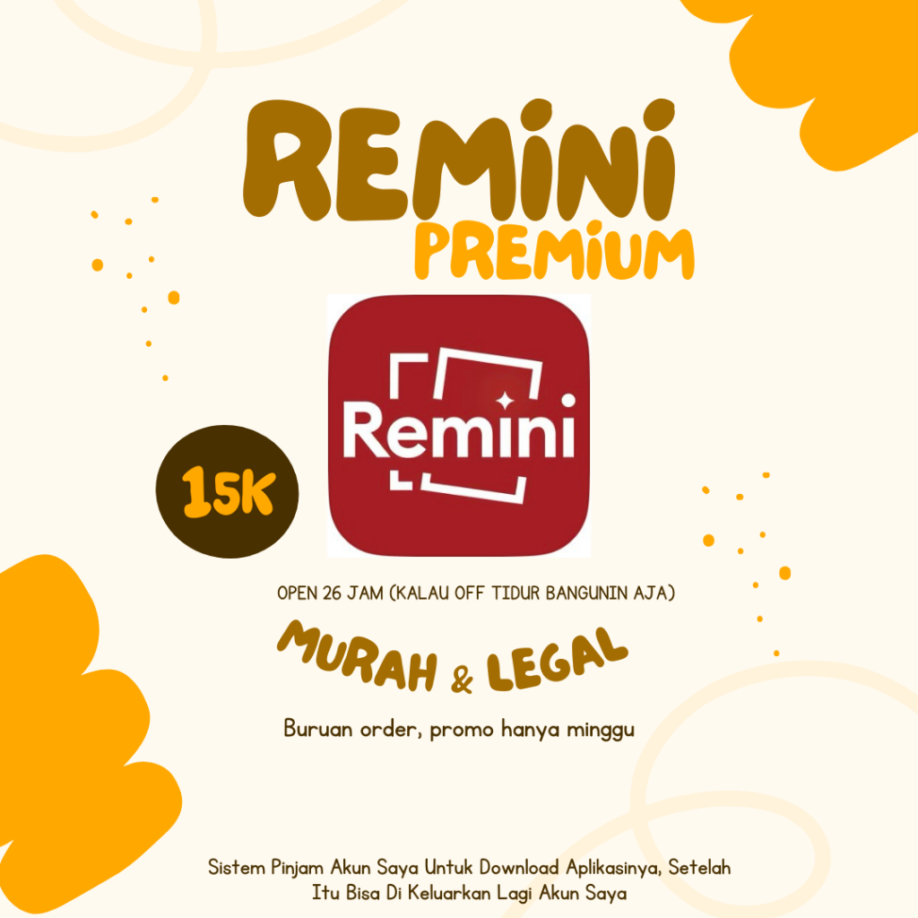 Jual REMINI PRO REMINI LITE REMINI IOS REMINI ANDROID ANDRO IOS REMINI ...