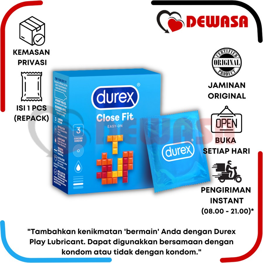 Jual Durex Kondom Close Fit - 1 Pcs (REPACK) | Shopee Indonesia