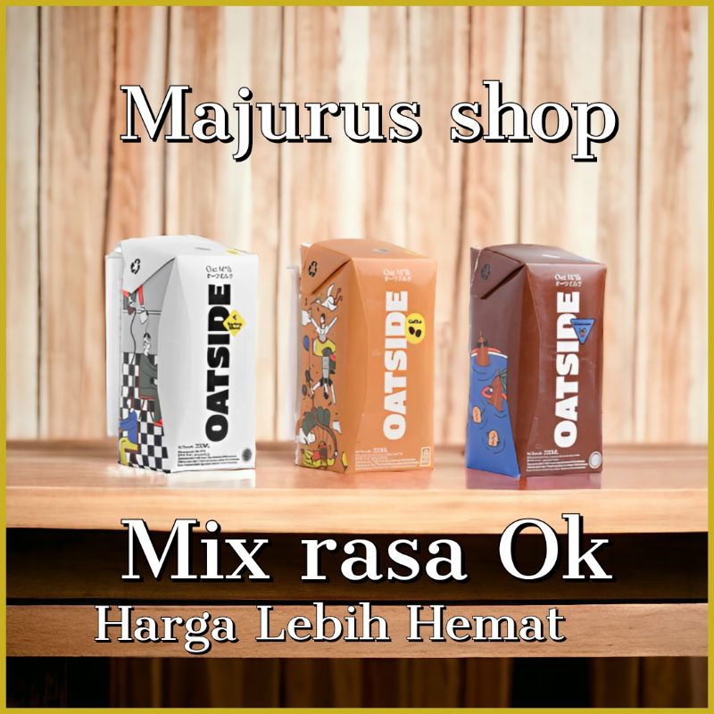 Jual (1Dus/200ml-24pcs)-Susu Oatside Mini Straw/Sedotan 200 ml ...