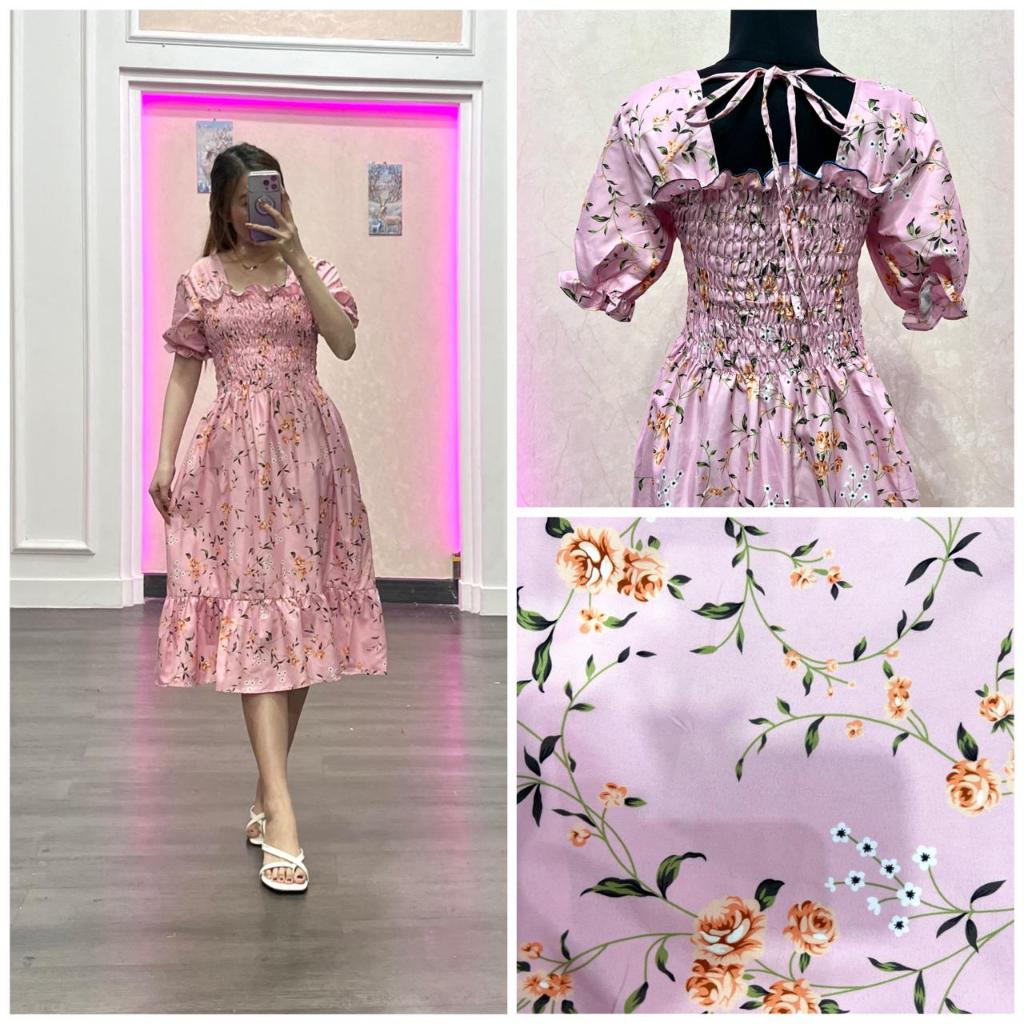 Jual RD FASHION - SMOCKED DRESS / Gaun musim panas kasual baru Lengan ...