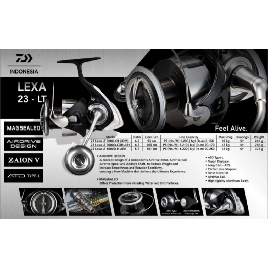 Jual REEL DAIWA LEXA 2023 LT - 3000-XH(JDM) / 5000D-CXH-ARK - ORIGINAL ...