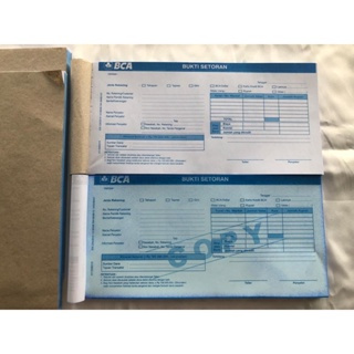 Jual SLIP PENYETORAN BCA - KWITANSI SETORAN BCA | Shopee Indonesia