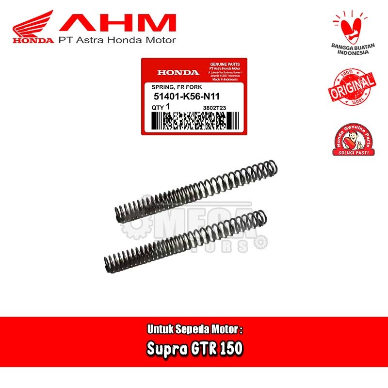 Jual Per Spring Shock Depan Honda Supra GTR 150 Original AHM 51401-K56 ...
