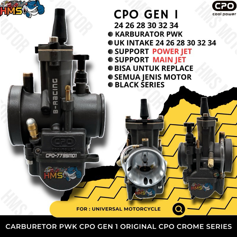Jual KARBURATOR KARBU CARBURETOR CPO PWK 24 26 28 30 32 34 CPO GEN 2 NEW MONSTER SERIES KARBU ...
