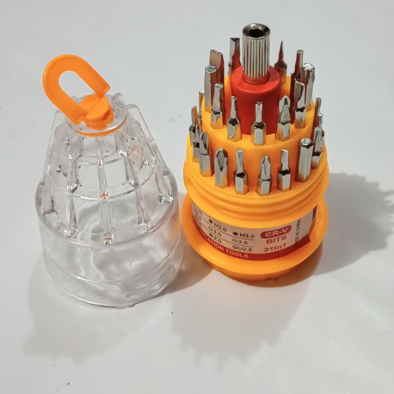 Jual PRIMERO Obeng Hp 31 in 1 CR-V Bits | Obeng Botol Mini | Electronic Screwdriver Set | Shopee ...