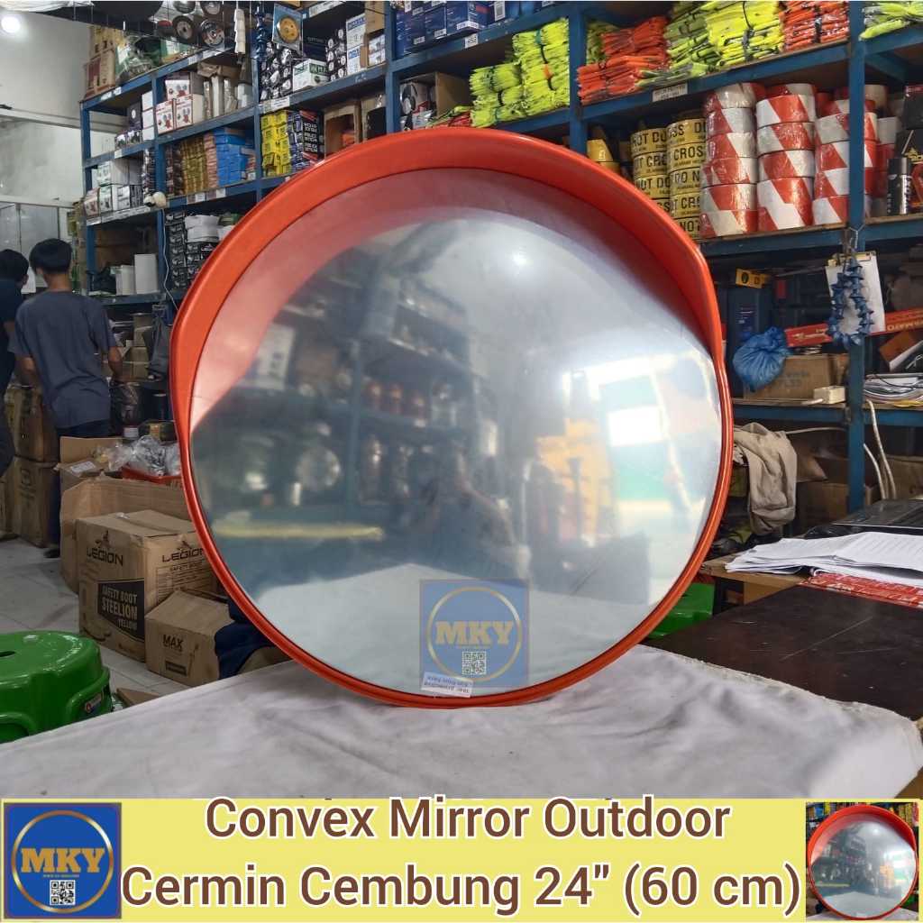 Jual Convex Mirror 60cm / Kaca Cermin Cembung Simpang Jalan tikungan 60 cm / Convex Mirror 24 ...