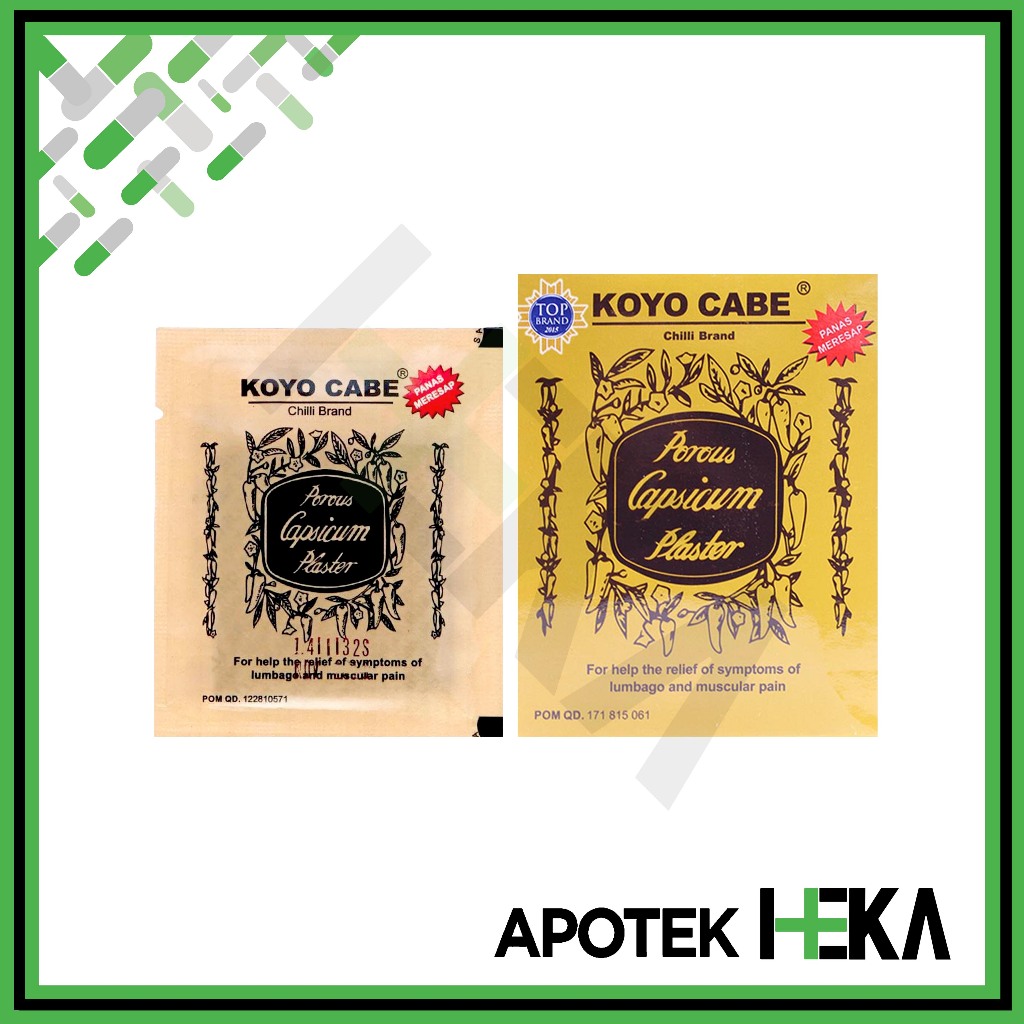 Jual Koyo Cabe Box isi 20x10 Lembar - Meredakan Gejala Pegal Nyeri Otot ...