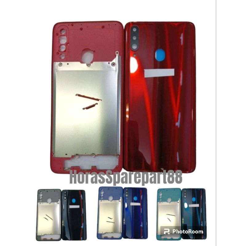 Jual Back Cover + Bezel / Tulang Tengah Samsung galaxy A20s | Shopee ...