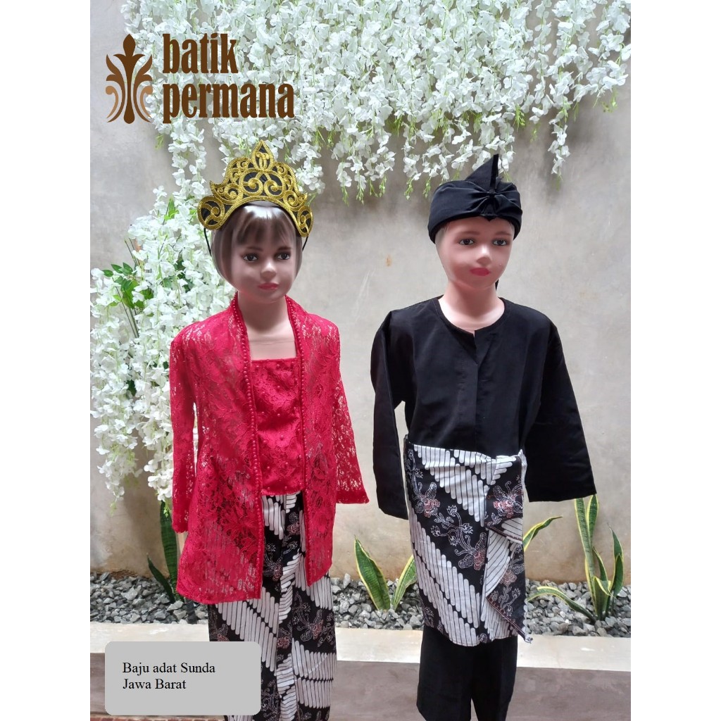 Jual Baju adat sunda anak lengkap Kebaya Brukat | Shopee Indonesia