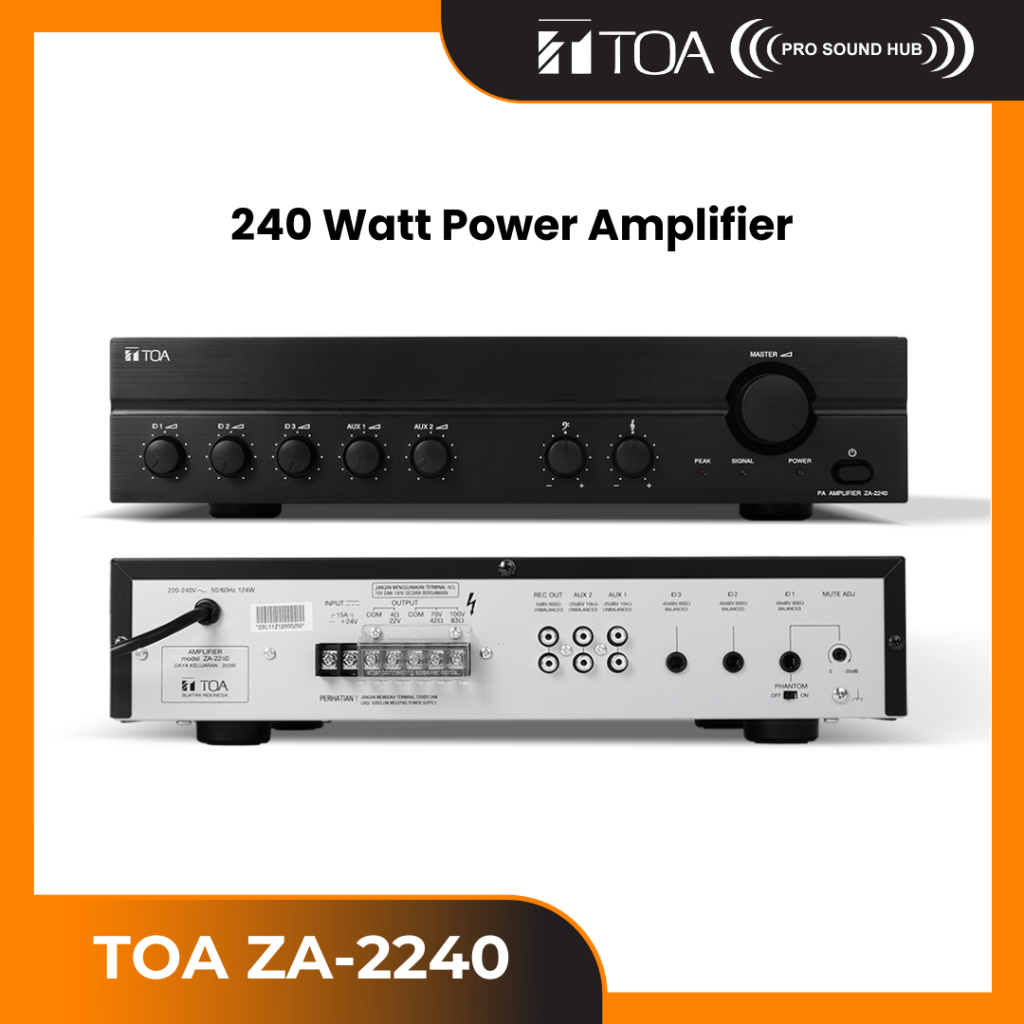 Jual TOA ZA-2240 ZA2240 Power Amplifier 100V 240 watt 100 Volt Amply Ampli | Shopee Indonesia