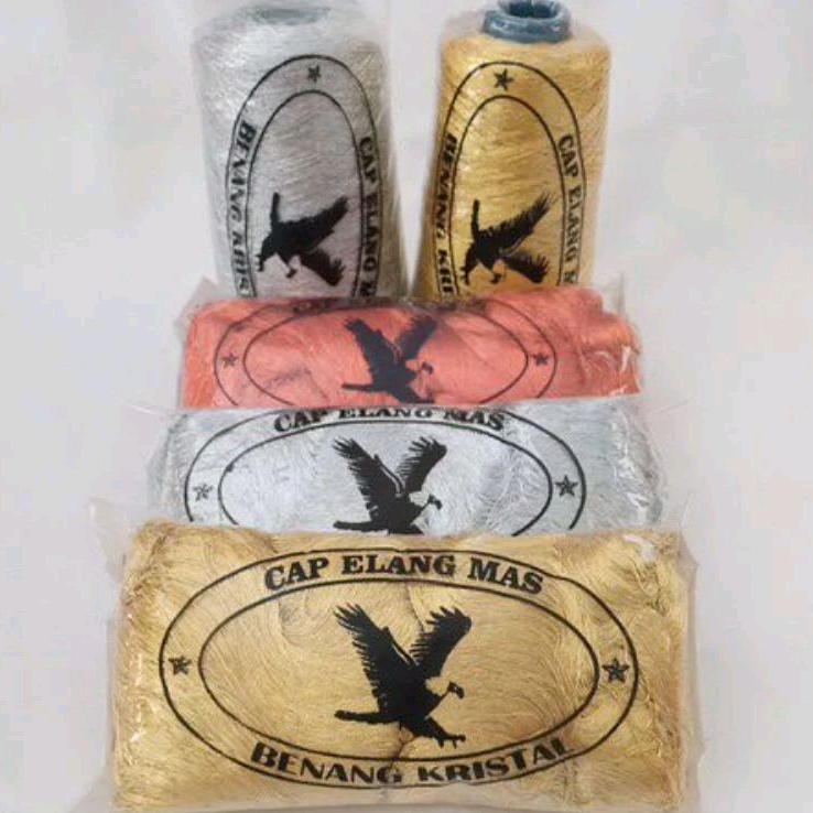 Jual Benang Kristal Cap Elang Mas | Benang Tenun Songket Sulam Tapis ...