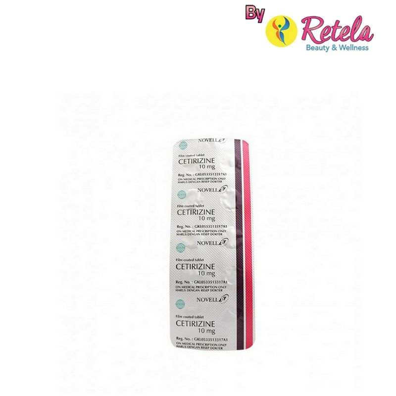 Jual Cetirizine 10 Mg 1 Strip 10 Tablet (Gen-Novell) | Shopee Indonesia