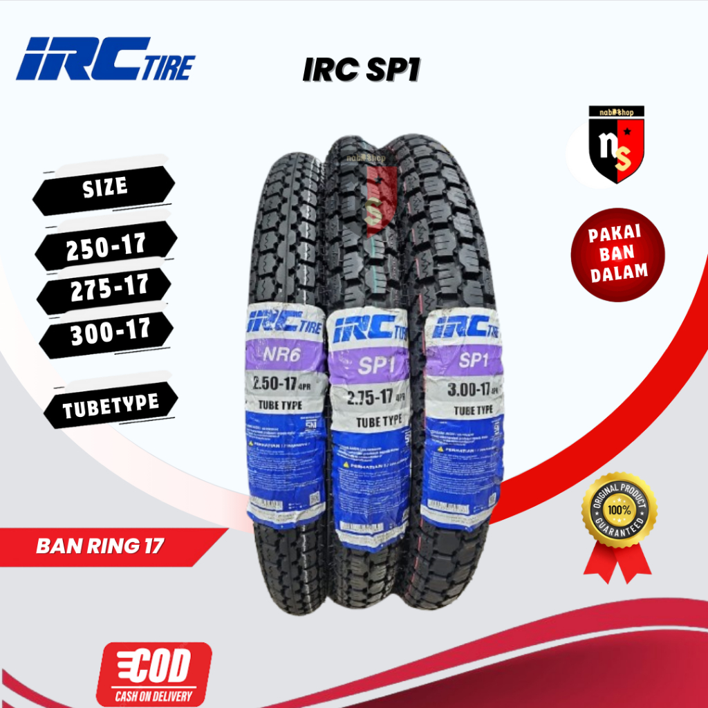 Jual Ban Motor IRC SP1 Trail Ring 17 250 275 Supra Revo Blade Vega ...