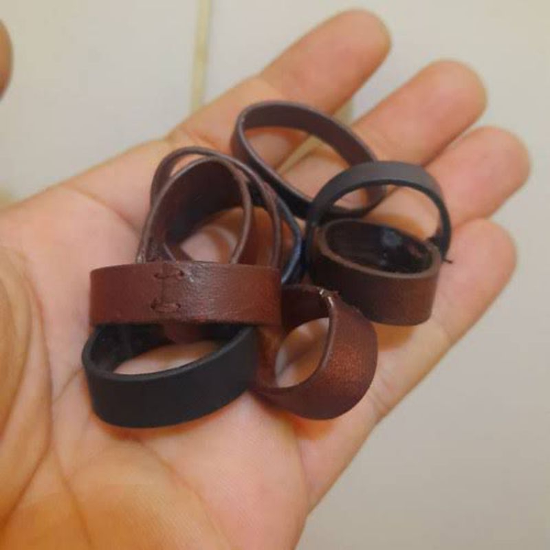 Jual Ring Loop (Cincin) Tali kulit Asli jam tangan | Shopee Indonesia
