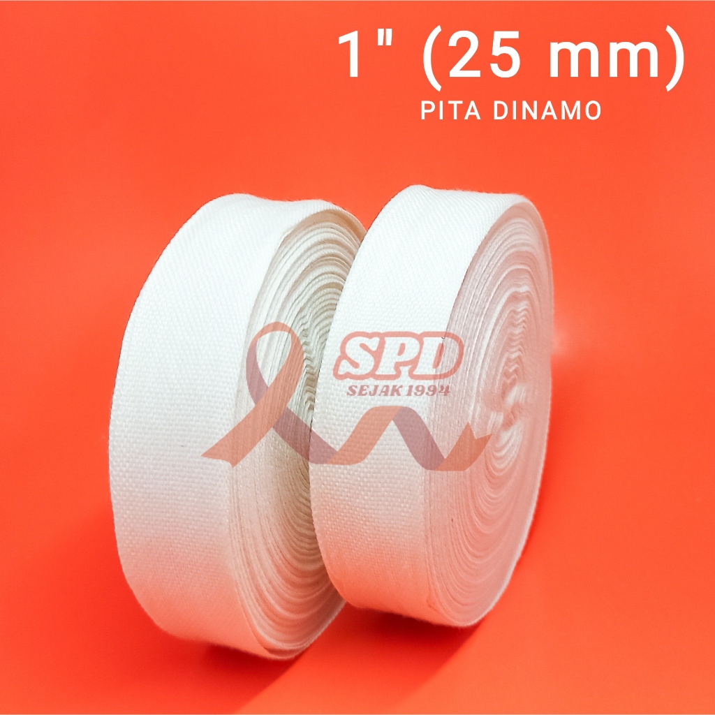 Jual PITA DINAMO 1" (25 MM) COTTON KATUN, TALI DINAMO / PITERBAN ...