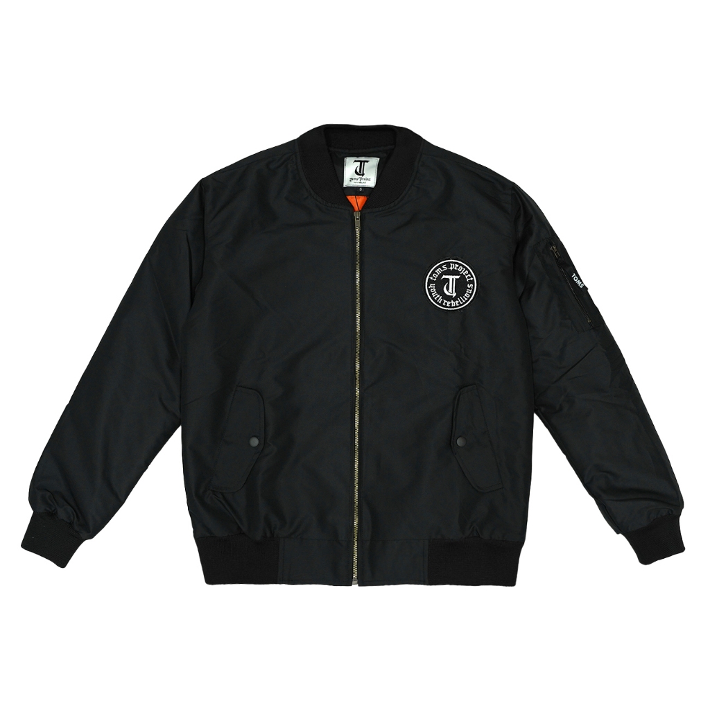 Jual Toms Project Jacket Bomber Hymne Black | Shopee Indonesia