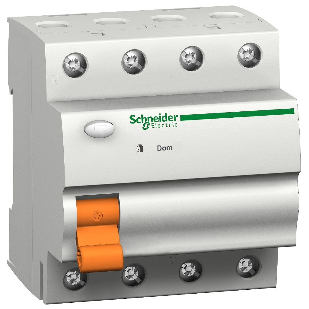 Jual SCHNEIDER ELCB 4P 40A 300MA DOM11030 / RCCB 3P+N 40 AMPERE DOMAE ...